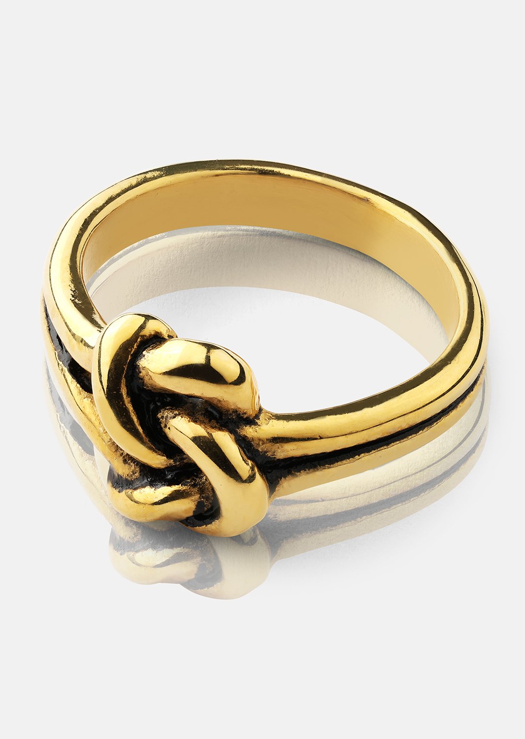 Ring Knot- 18k Gold Plated - Ringar - Johnvictorin.se